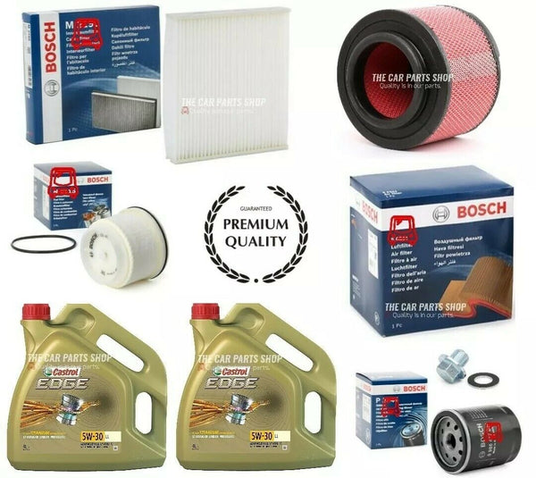 PREMIUM CASTROL SERVICE KIT FOR TOYOTA HILUX 2.5 D4D 2006> ALL BOSCH F ...