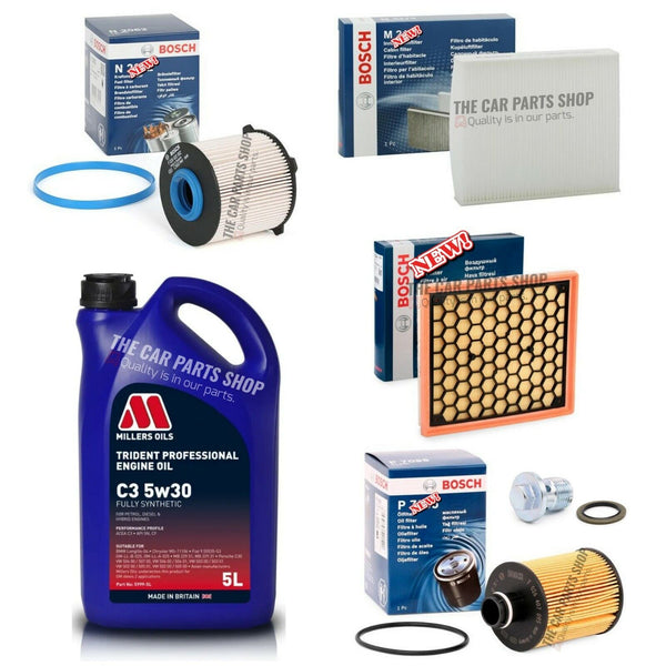 FITS VAUXHALL INSIGNIA 2.0 CDTI MK1 FULL BOSCH SERVICE KIT COMPLETE BO ...
